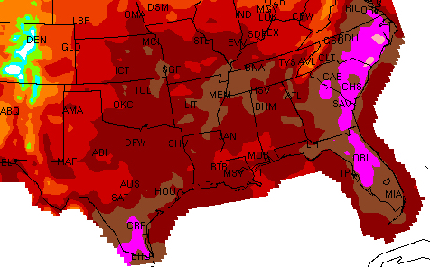 3 Day Heat Weather Map - Map